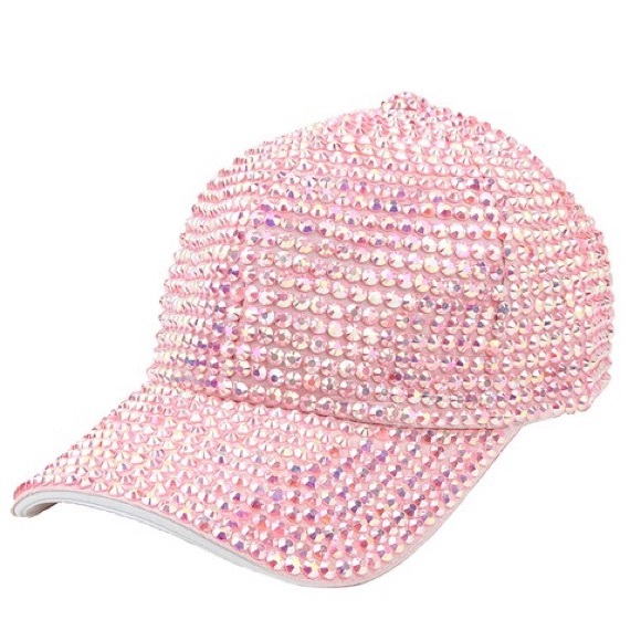 lovenushuz | Accessories | Rhinestone Sparkly Embellish Baseball ...